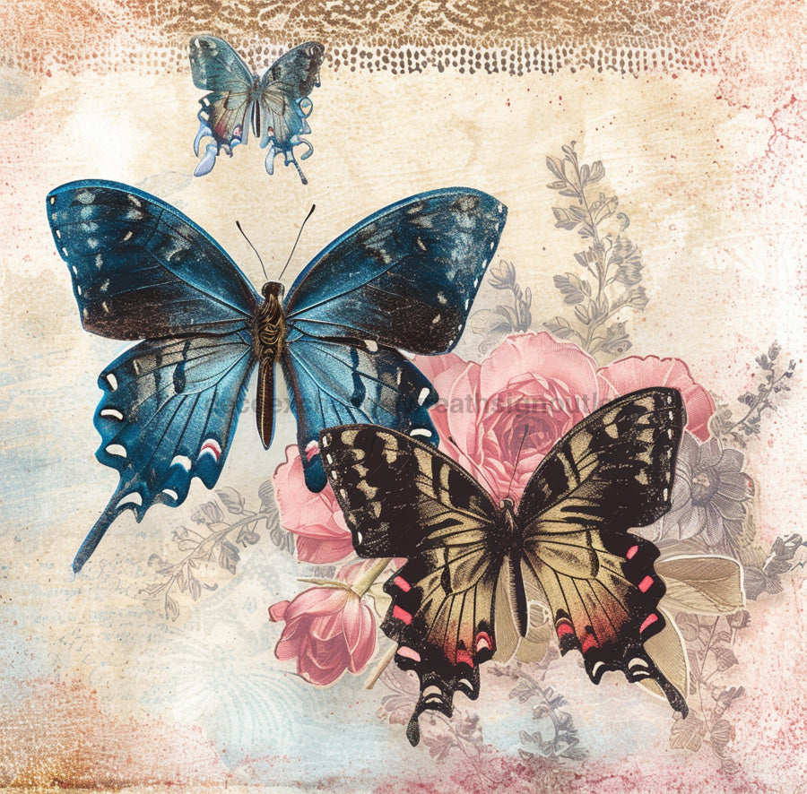 Butterfly Sign, DCO-02424, Sign For Wreath, 10x10 Metal Sign – Wreath ...