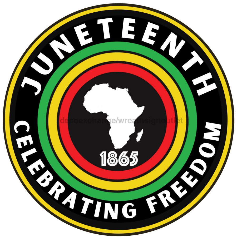 Wreath Sign, Juneteenth Sign, Black History, DECOE-1003-B, Sign For Wr ...