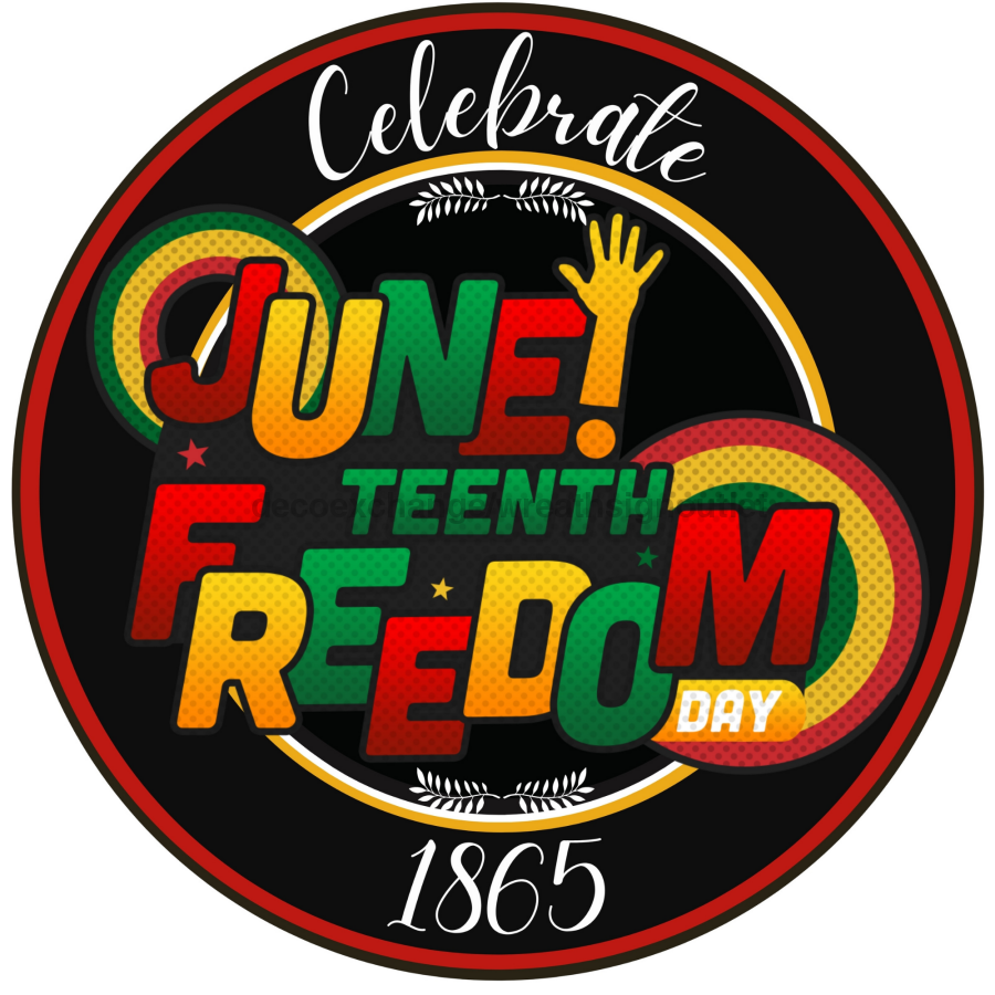 Wreath Sign, Juneteenth Sign, Black History, DECOE-1008-B , Sign For W ...
